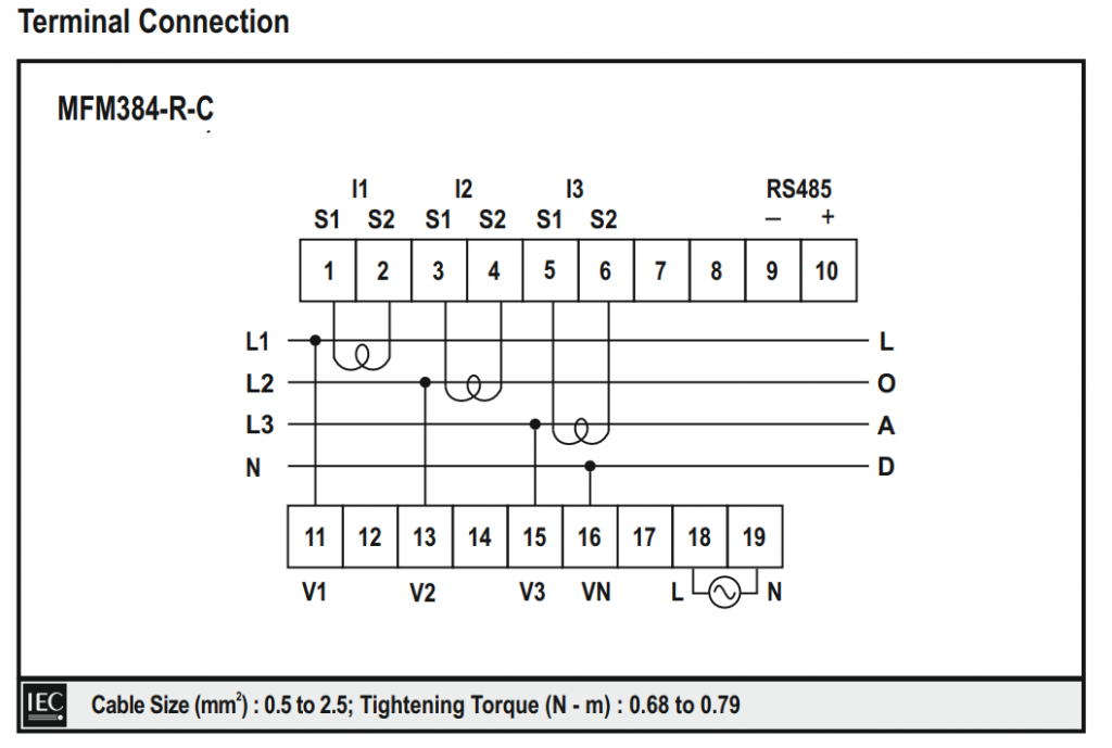 Đồng hồ đa chức năng Selec MFM384-R-C - mitatech.vn Đồng hồ đa chức năng Selec MFM384-R-C - mitatech.vn