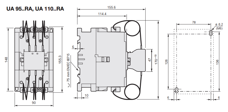 Contactor cho tụ bù ABB - mitatech.vn